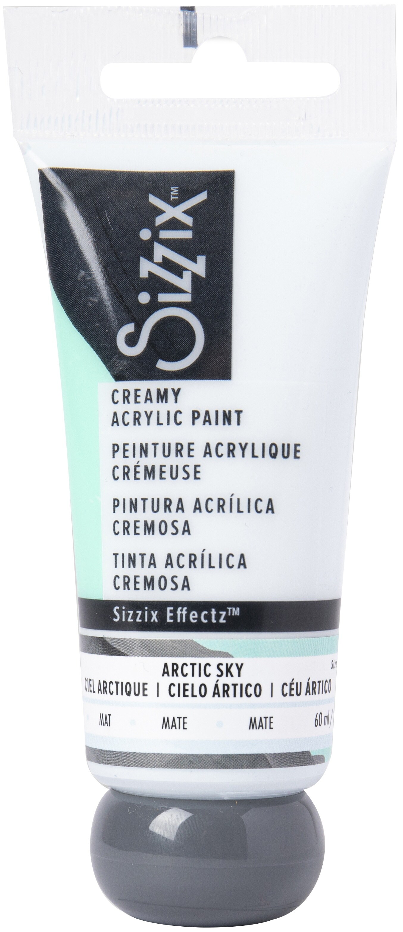 Sizzix Effectz Creamy Matte Acrylic Paint 60ml-Arctic Sky | Michaels