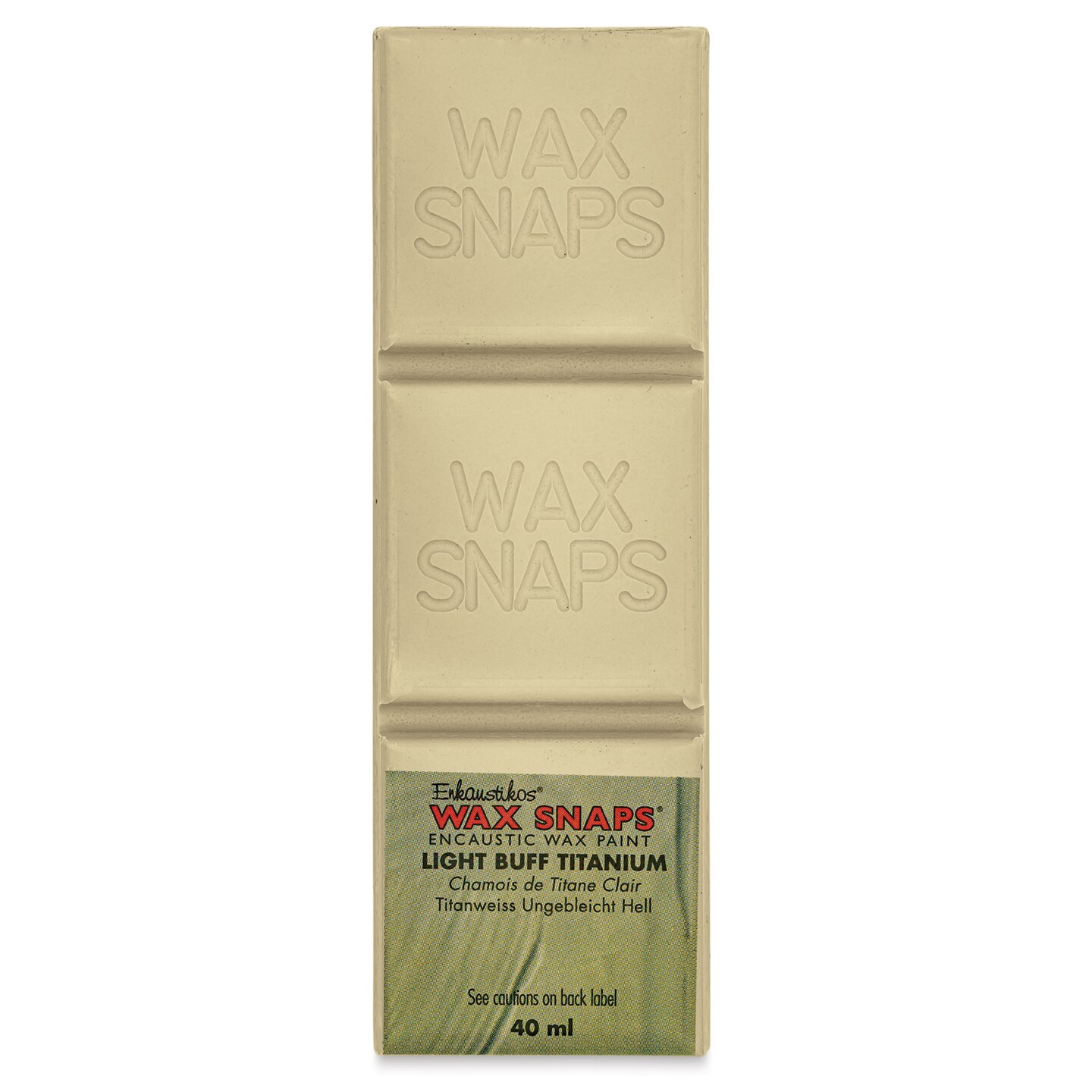 Enkaustikos Wax Snaps Encaustic Paints - Titanium Buff Light, 40 ml ...
