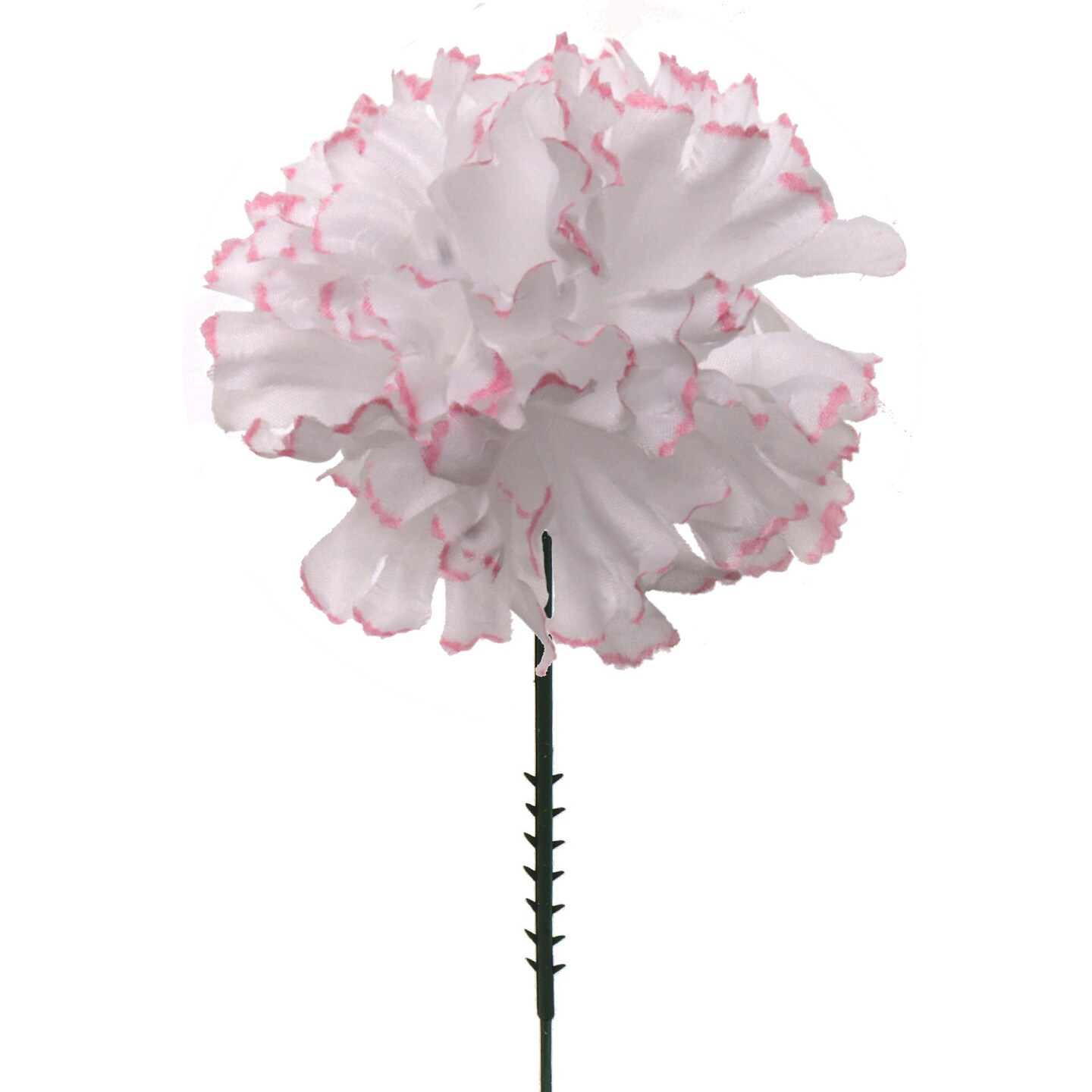 30pc 5" Realistic White Pink Carnations Set - Lifelike and Affordable ...