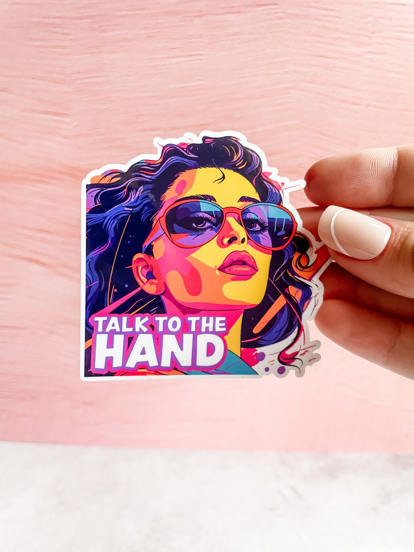Talk to the Hand WATERPROOF and Dishwasher-Safe Sticker | Lisa Frank ...