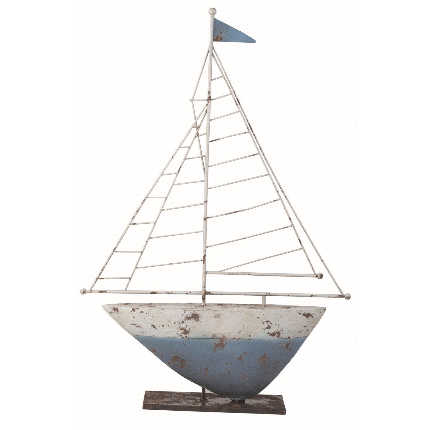 Transpac 18.25" Multicolor Spring Sail Boat Decor - Resin/Metal ...