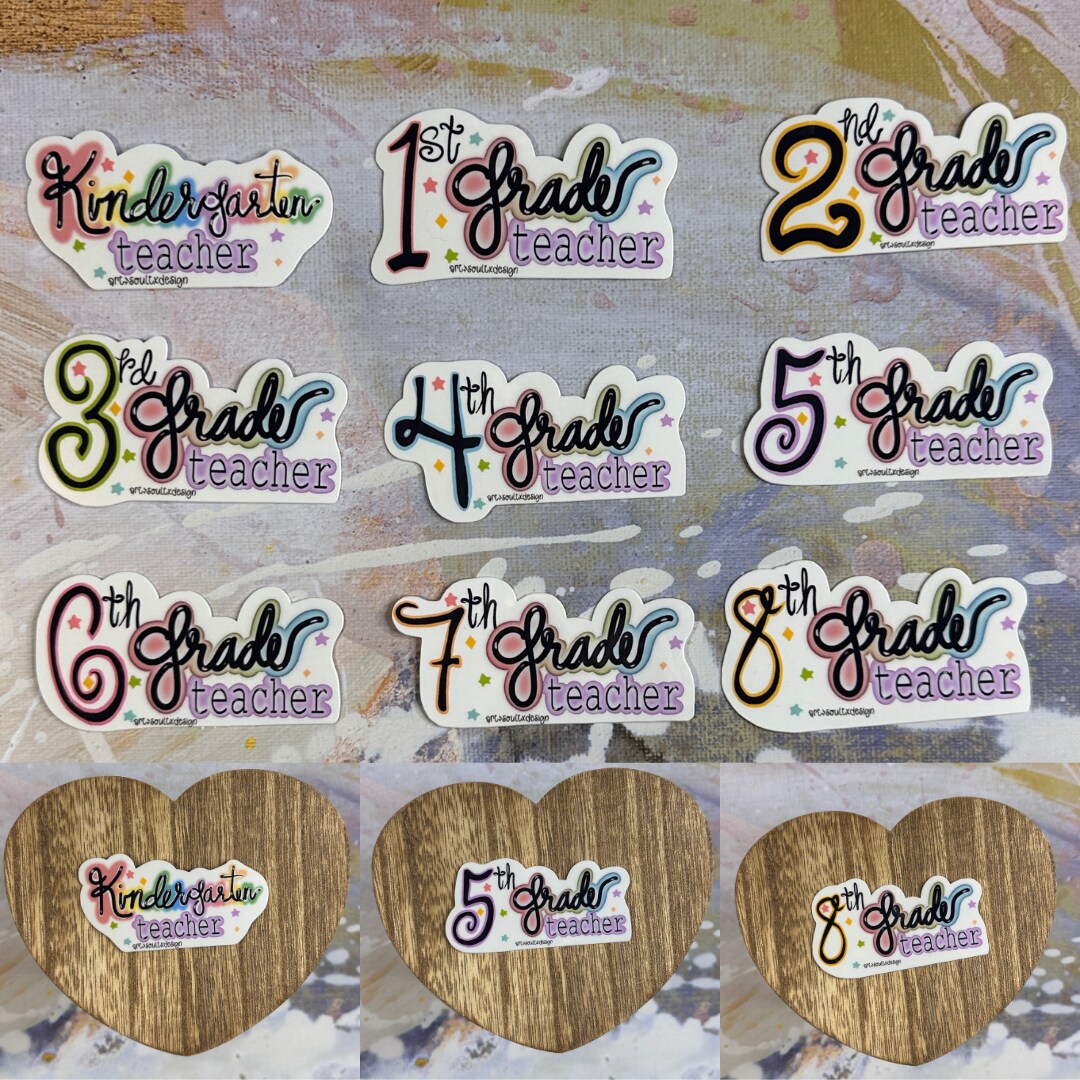 Teacher Stickers by Grade Level | MakerPlace by Michaels