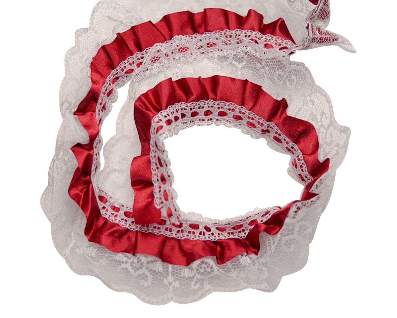 1" x 50 Yards Red Ruffled Lace Trim | Michaels