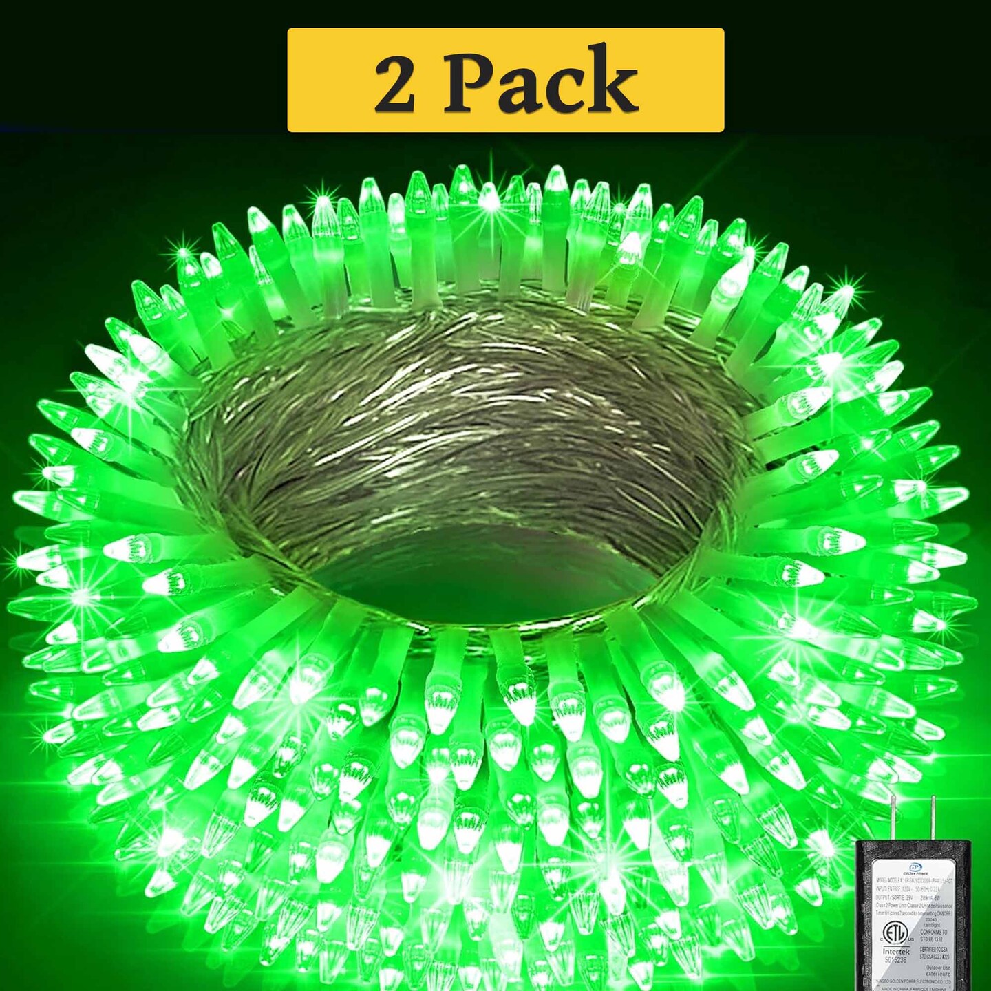 LED Christmas String Lights, Size: 492 FT 1300 LED, Color: Green, Count ...