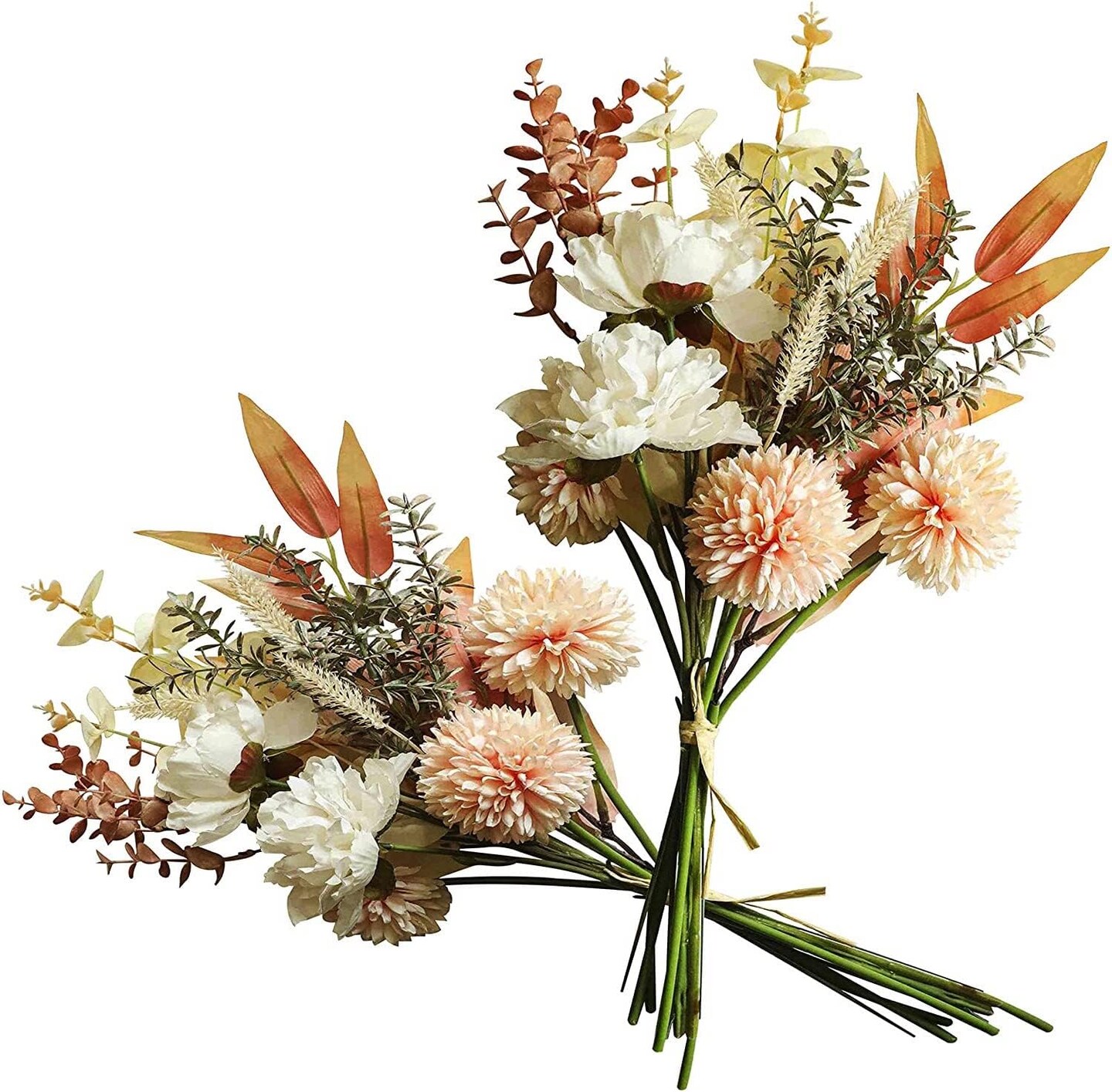 2Packs Artificial Faux Flowers Plant Silk 17.3 2Packs Artificial Faux Flowers Plant Silk 17.3