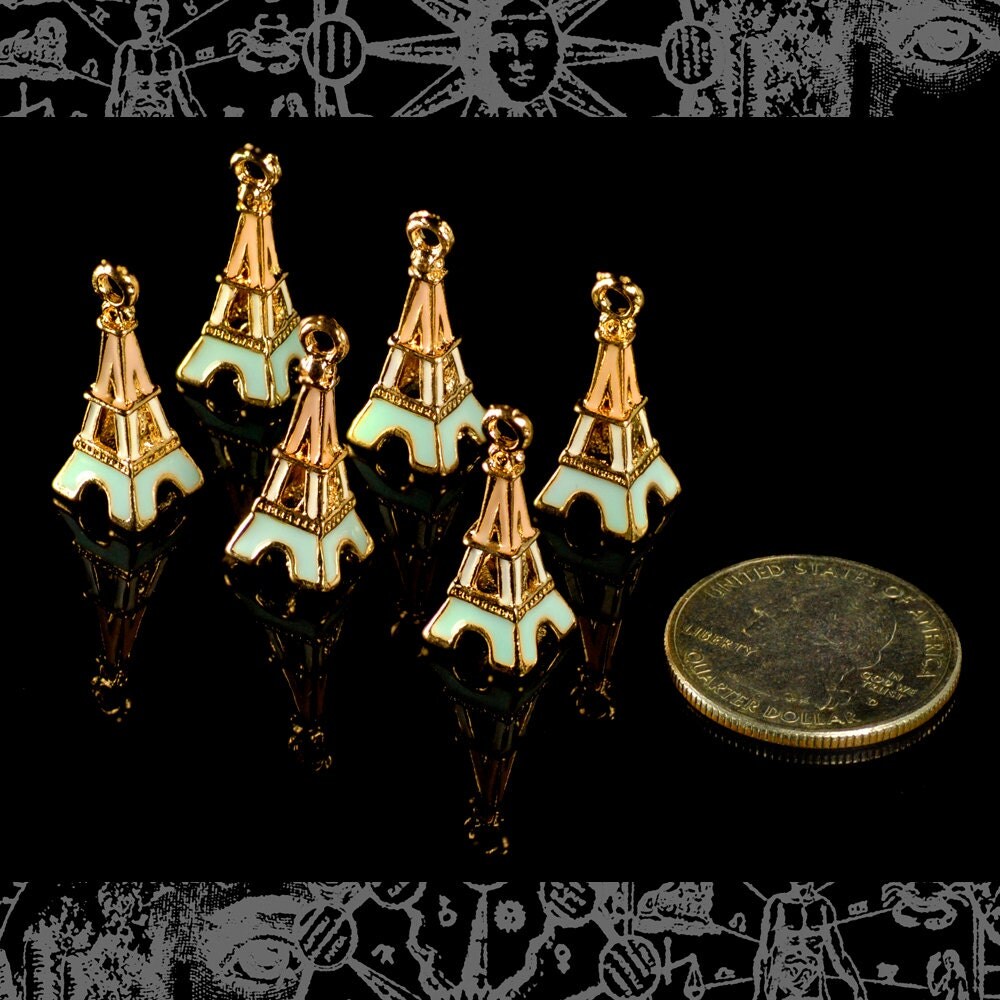 Eiffel Tower Charms - Set of Six - ZG-C02 | Michaels