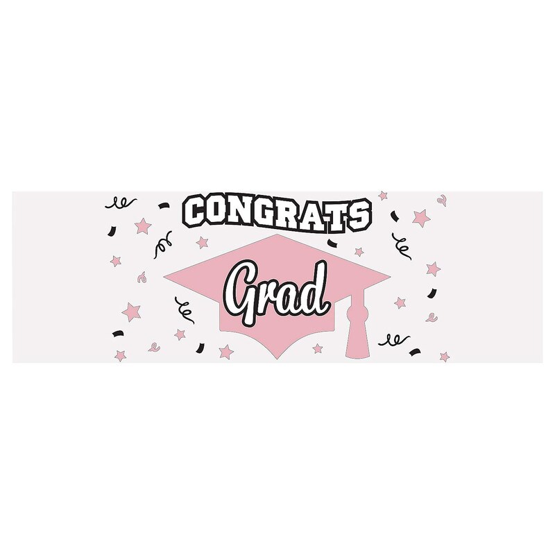 6 Ft. x 3 Ft. Graduation Party Congrats Grad Plastic Banner | Michaels