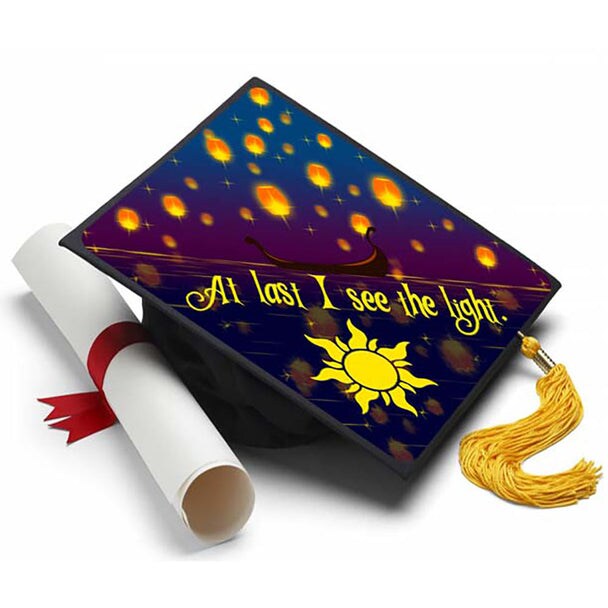 Grad Cap Topper I see the Light , Graduation Cap Decorations by Tassel ...