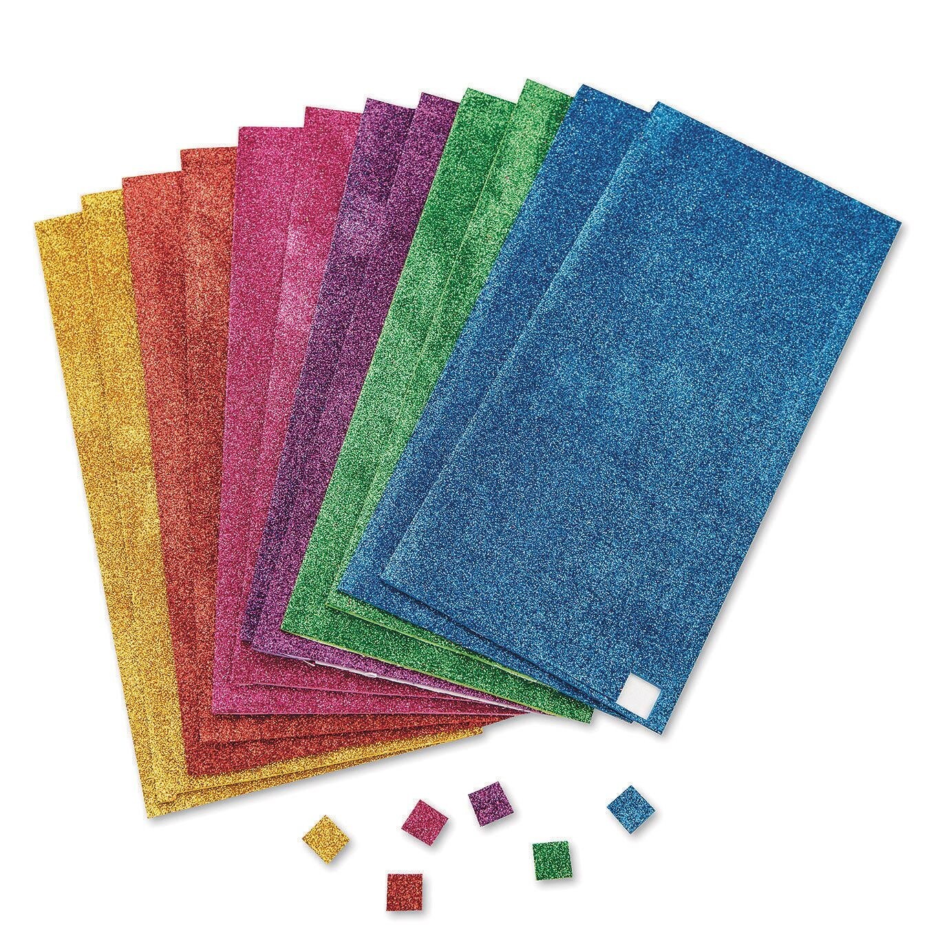 Color Splash!® Adhesive Glitter Foam Squares, Count: 1728 | Michaels