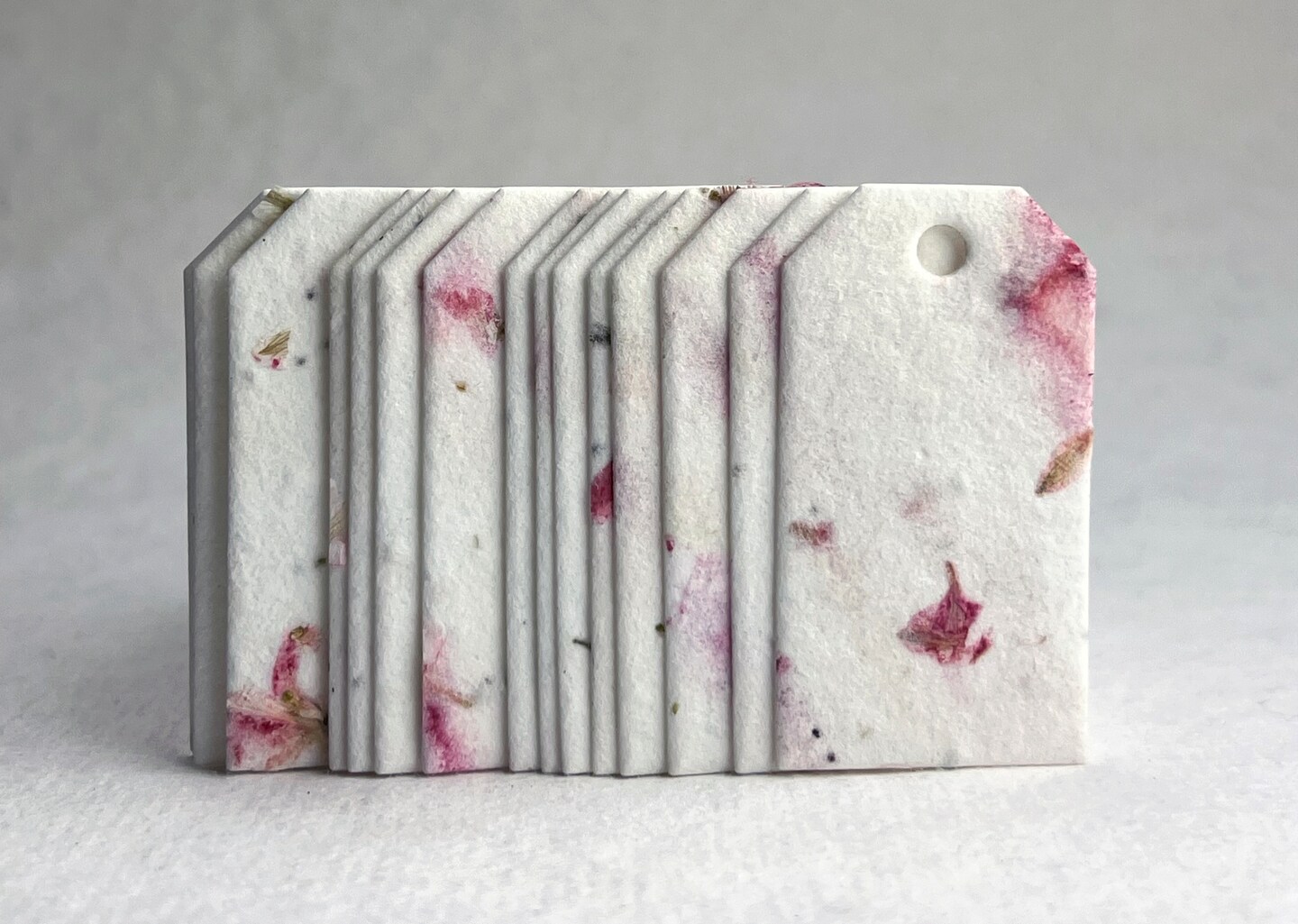 Wildflower Seed Paper Tiny Hang Tag - Embedded with Seeds Petals - 1.25 ...