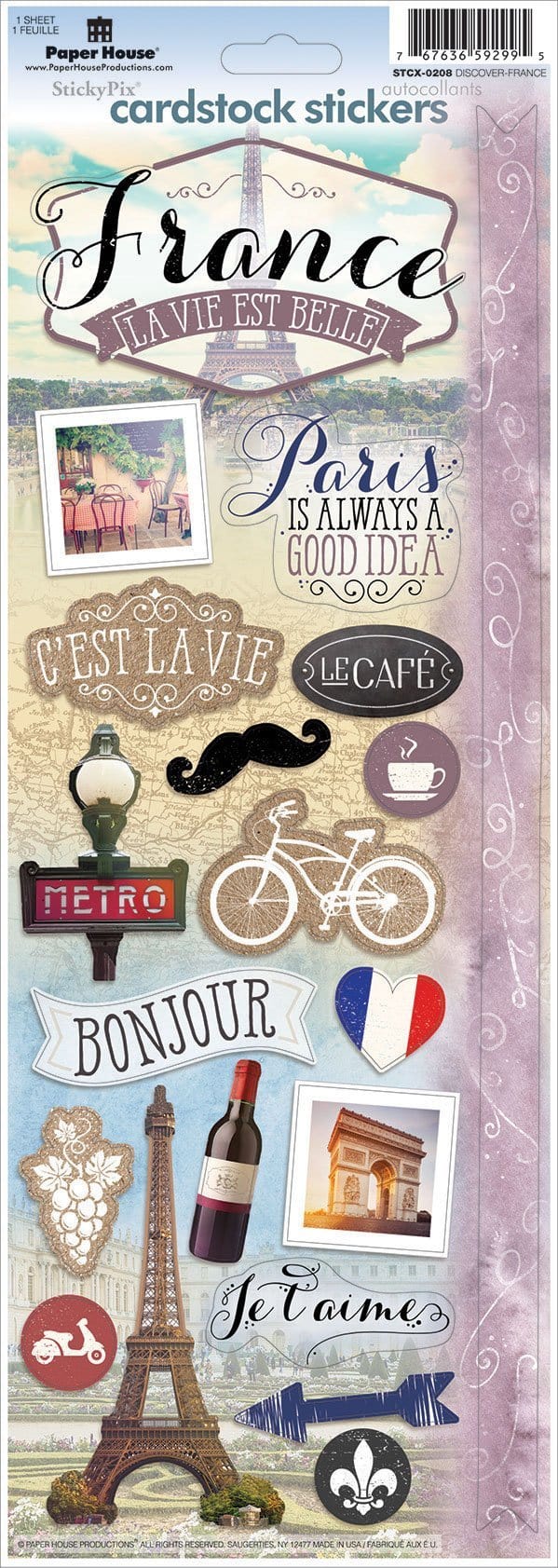 Paper House France Cardstock Stickers | Michaels
