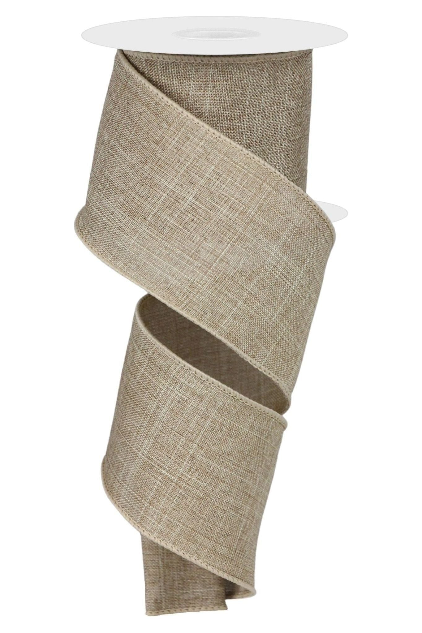 2.5" Royal Burlap Ribbon: Beige (10 Yard) | Michaels