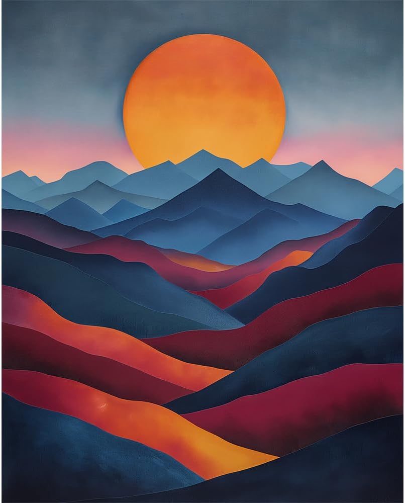 Mountain Painting by Numbers | Michaels