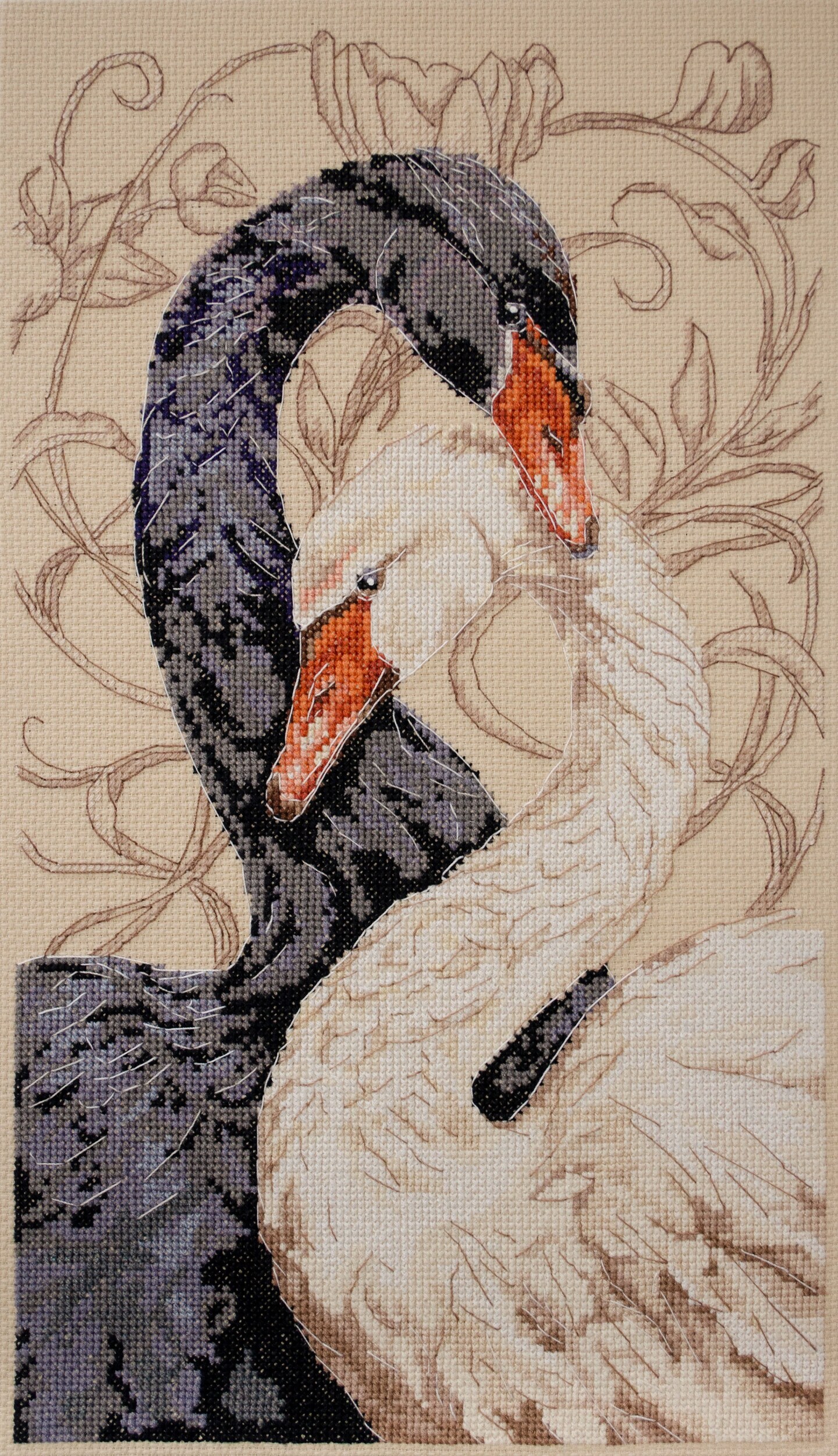 Cross-stitch kit - Swans of love AH-269 | Michaels