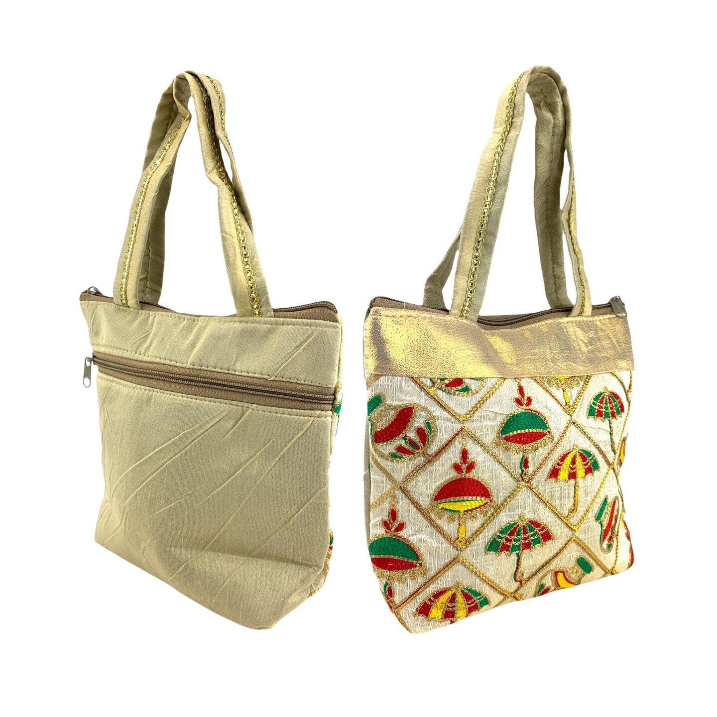 Indian Tote Bag Ethnic Bag with Gota Patti Embroidered Purse Wedding ...