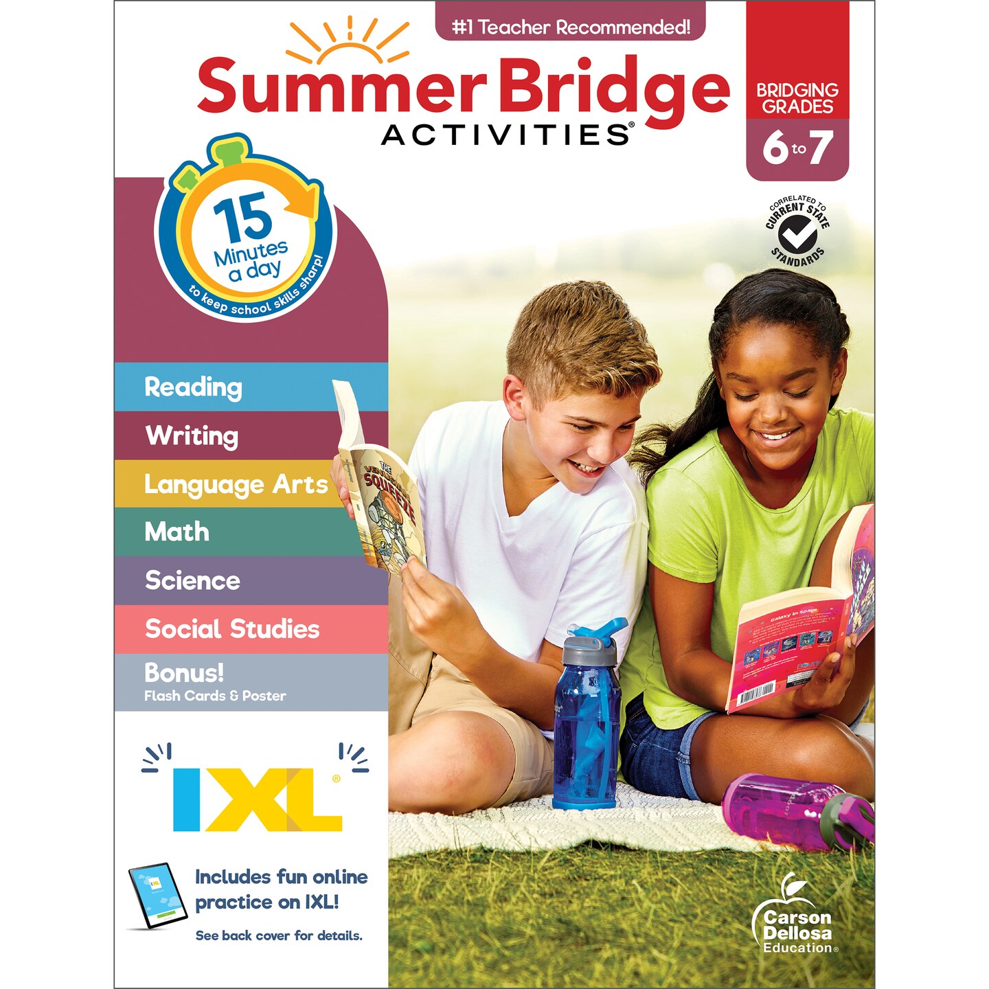 Summer Bridge Activities 6th to 7th Grade Workbooks All Subjects ...