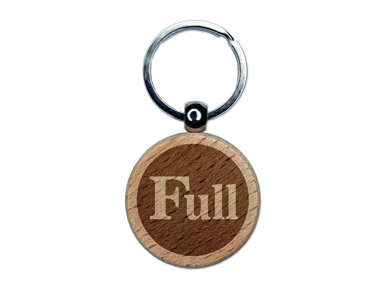 Full Indicator Status Circle Engraved Wood Round Keychain Tag Charm ...