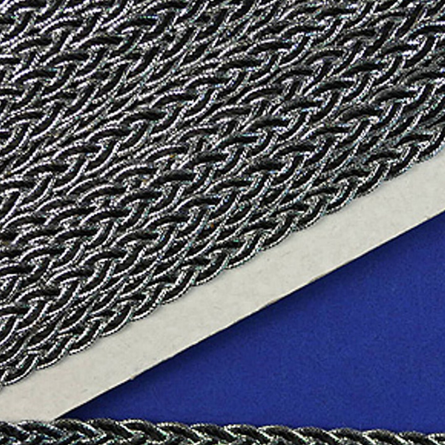 5/16"x 15 Yards Black with Silver Trim 5 Packs Metallic Braid Trims ...