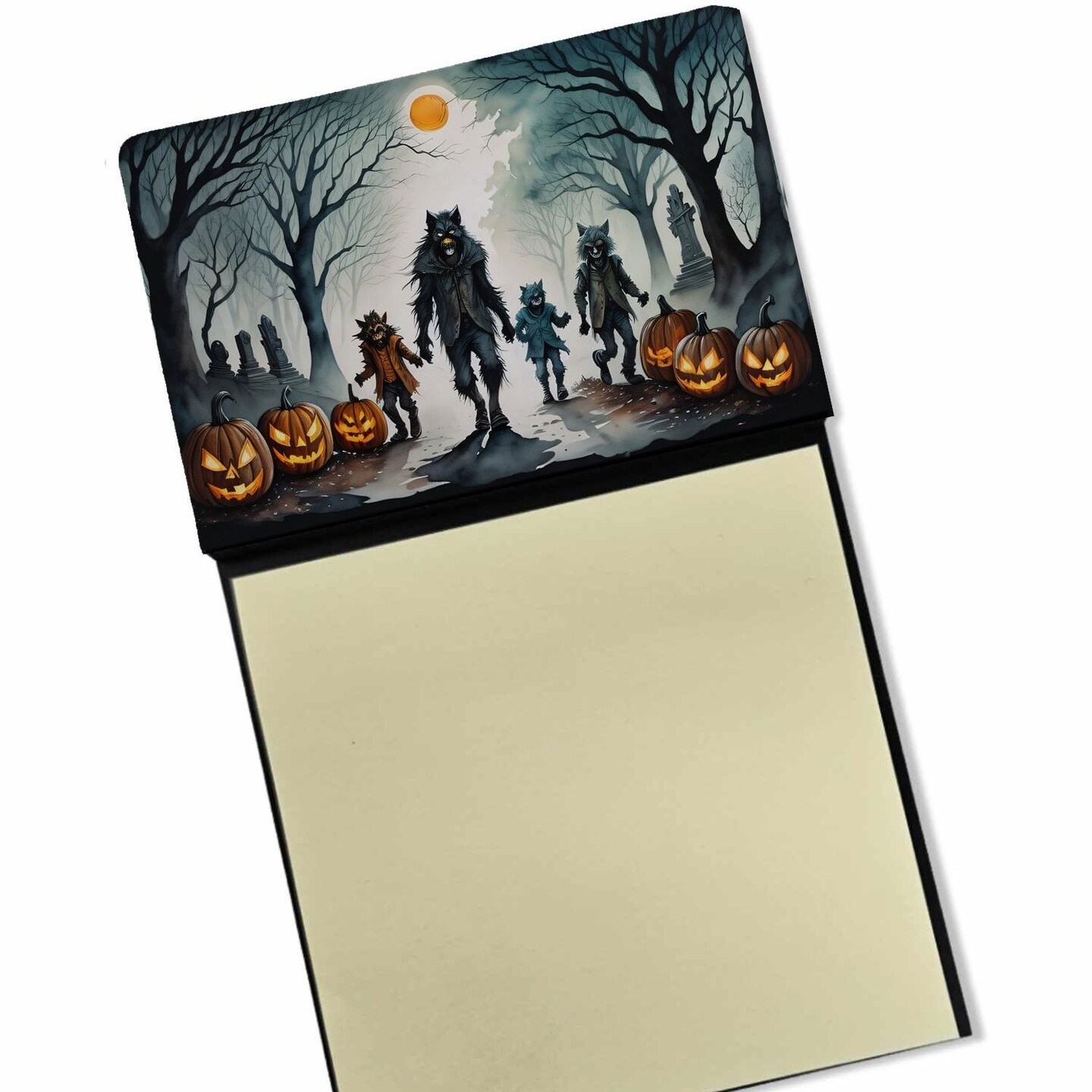 Edge Collections - 3" x 3" - Black - Halloween Werewolves Sticky Note ...