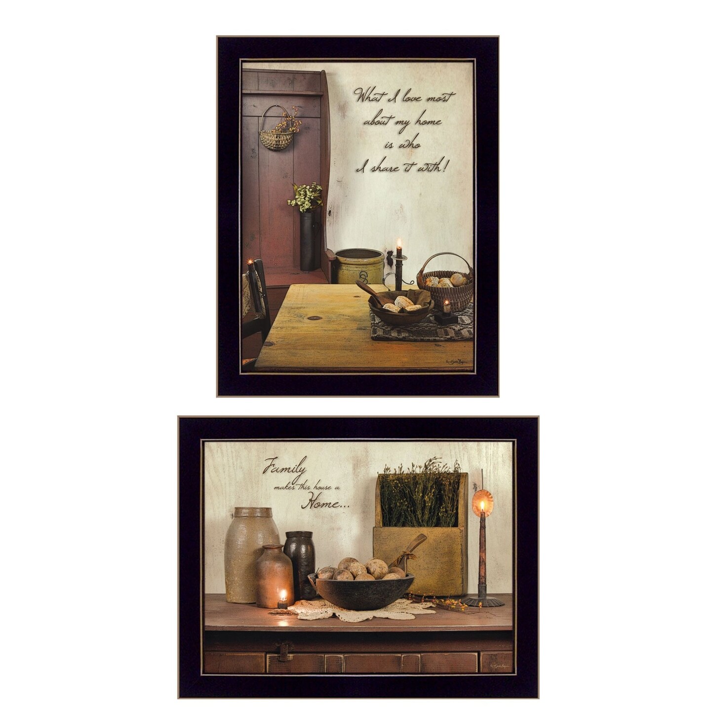 Edge Collections - 18" x 14" - Black - Susan Boyer Framed Wall Art ...