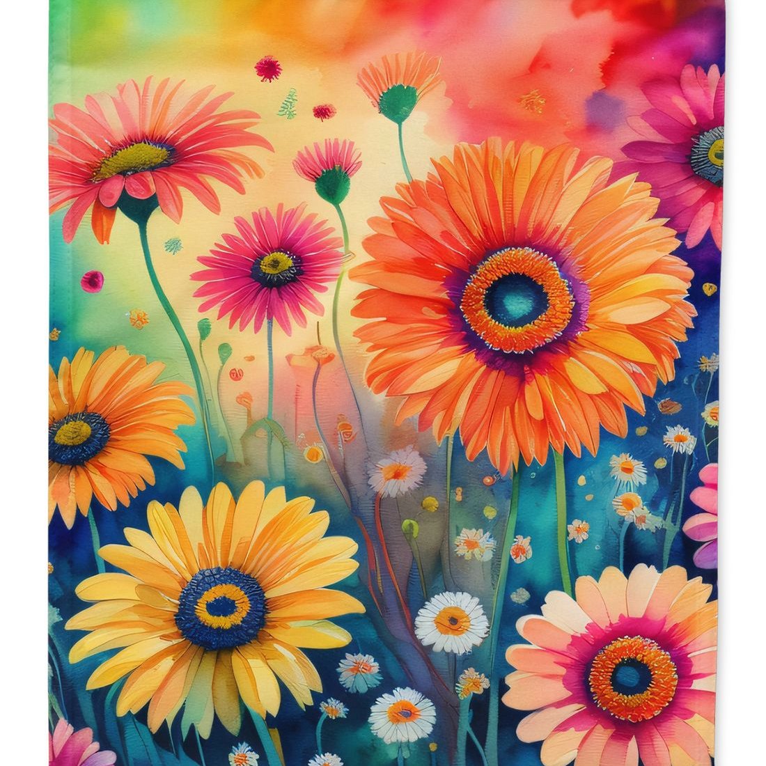 Edge Collections - 28" x 40" - Multicolor - Gerbera Daisies House Large ...