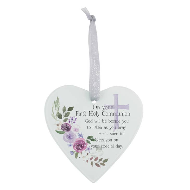 Glass Ornament Heart 1st Holy Communion | Michaels