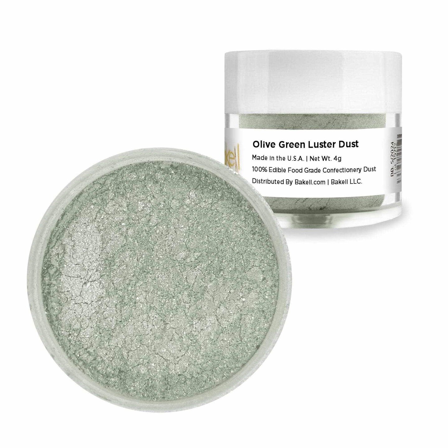 4 Gram Kosher Edible Luster Dust Olive Green Shimmer for Decorating ...