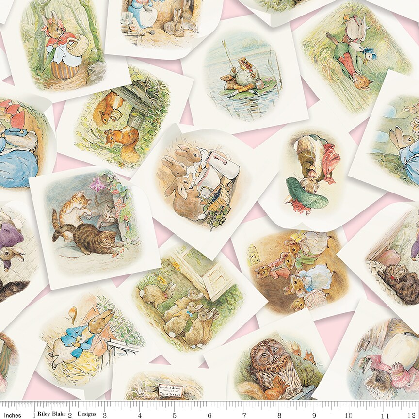 Main in Pink (cd15860-pink) | Peter Rabbit and Friends | Riley Blake ...