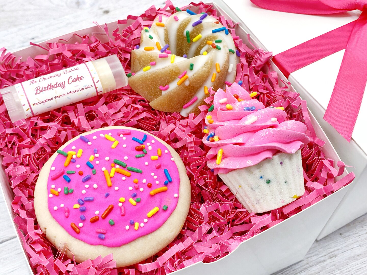 Bath Bomb Gift Set, Birthday Bath Bomb Box for Her, Birthday Basket For ...