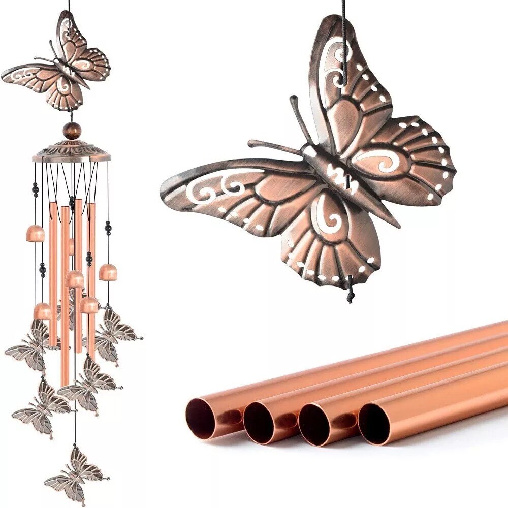 33" Butterfly Metal Wind Chimes | Michaels