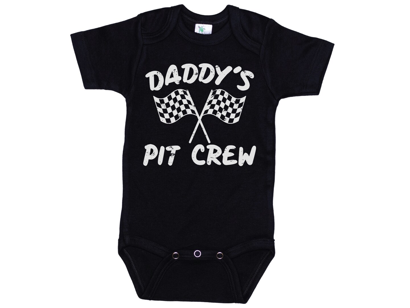 Racing Baby Onesie®, Daddy's Pit Crew, Motocross Onesie®, Checkered ...