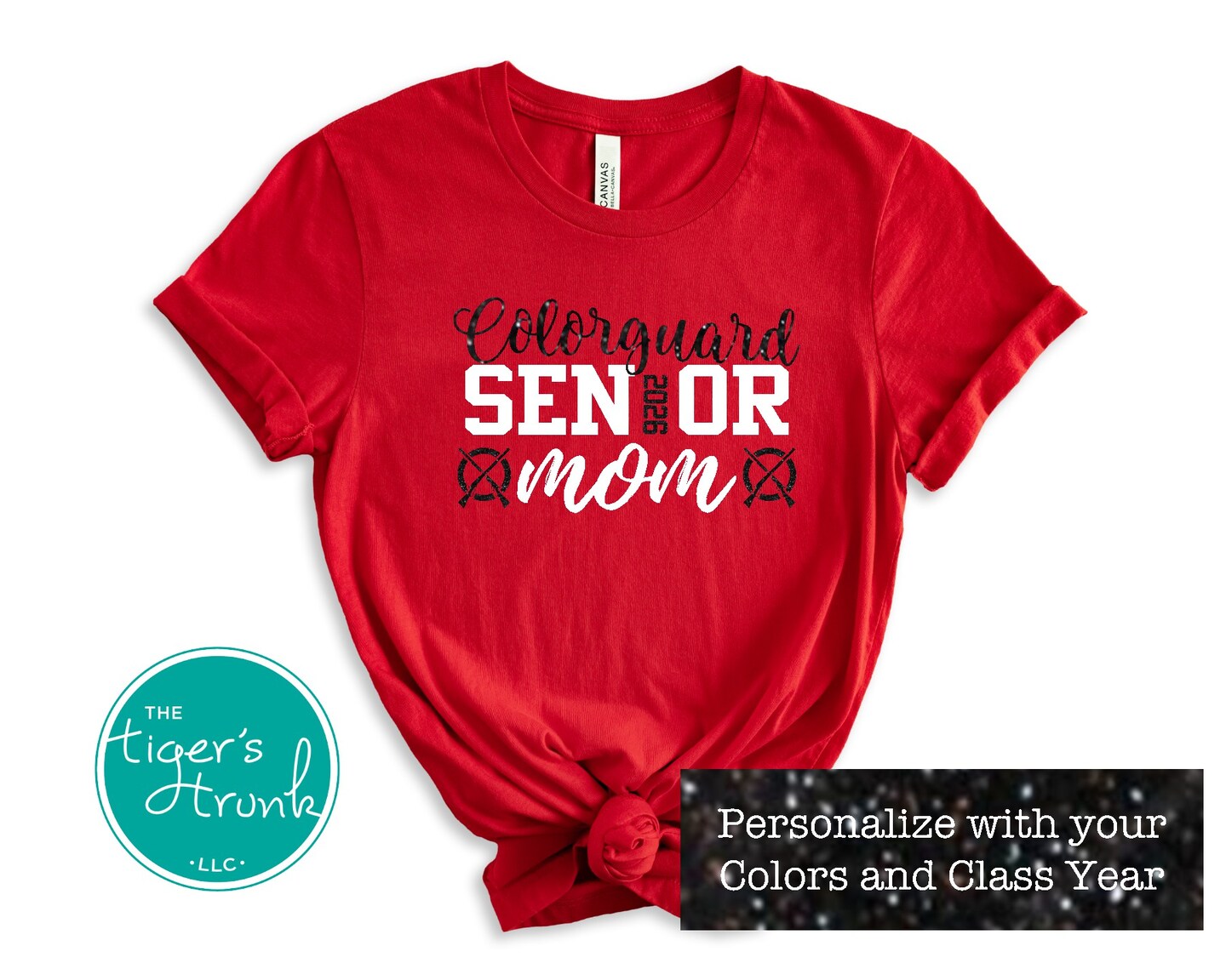 Class of 2025 Color Guard Senior Mom, Custom Team Spirit Gameday Shirt ...