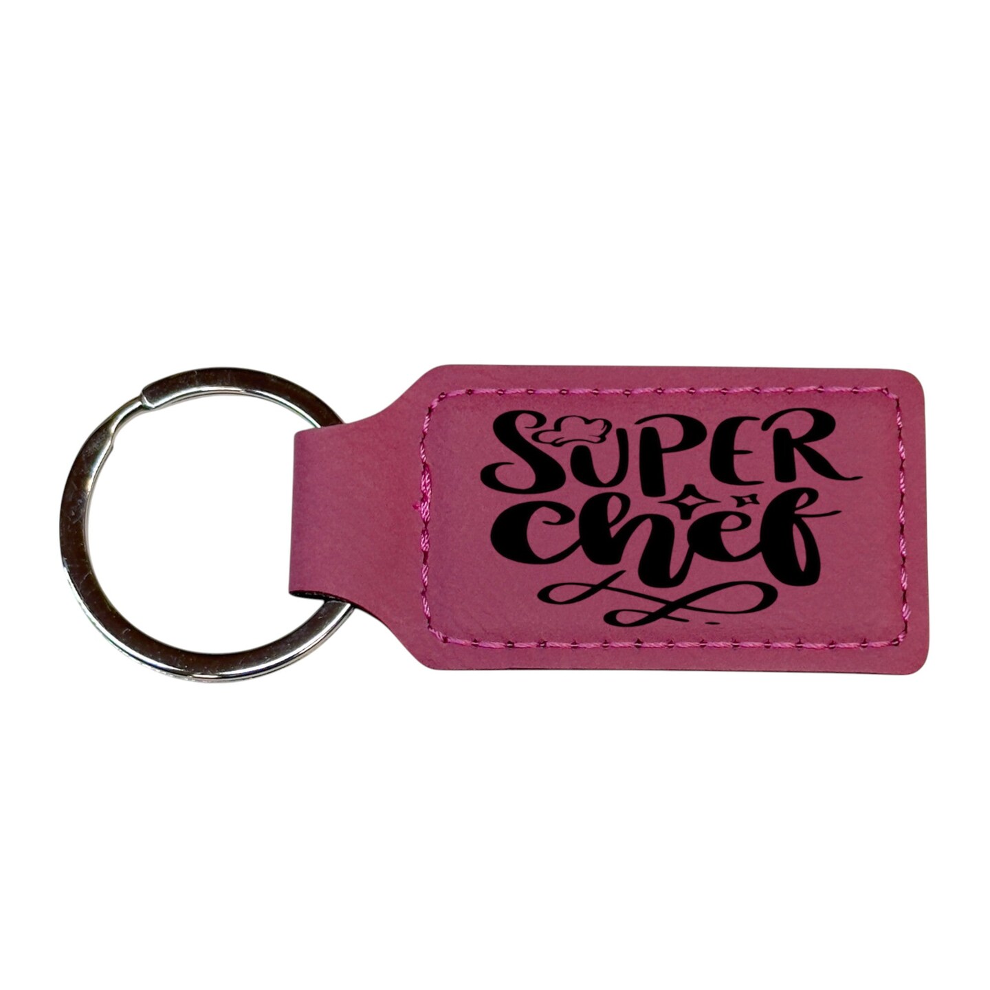 Keychain - Rectangle - Super Chef - Leather | Michaels