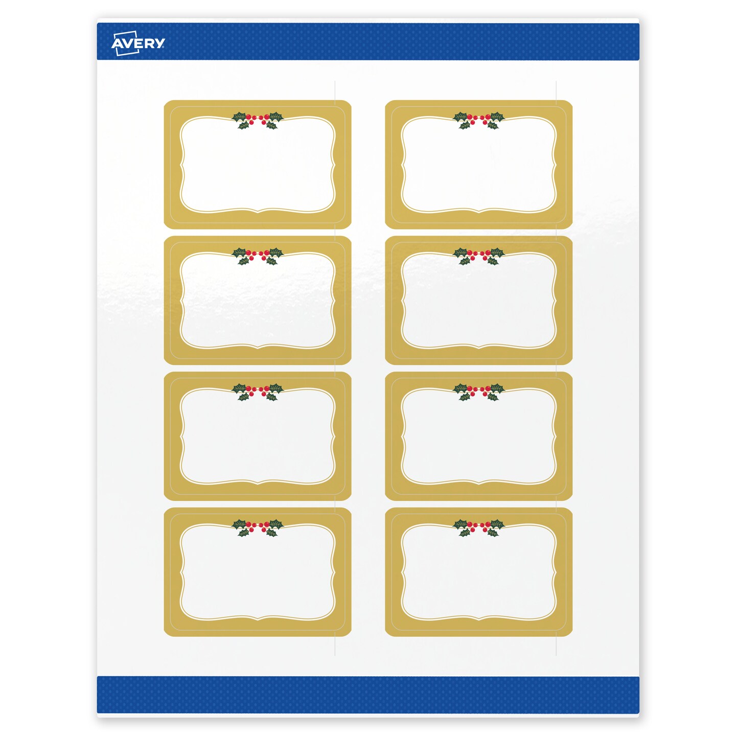 Avery Printable Christmas Labels with Sure Feed Technology, Rectangle ...