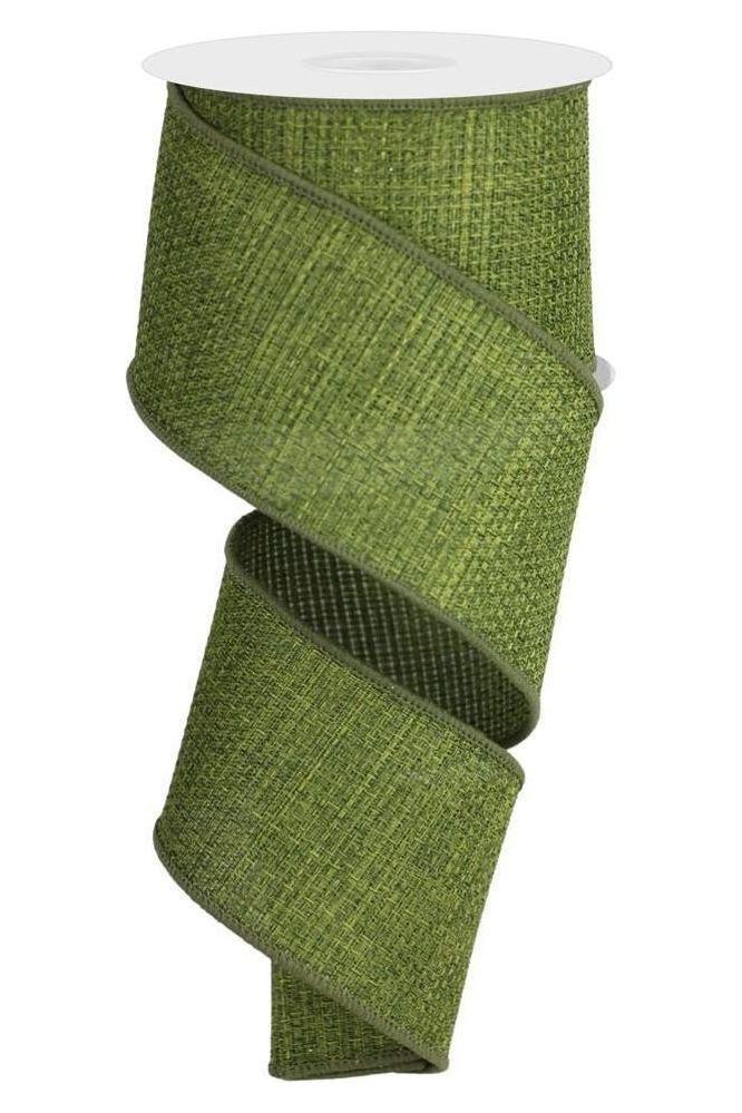 2.5" Cross Royal Burlap Ribbon: Moss Green (10 Yards) | Michaels