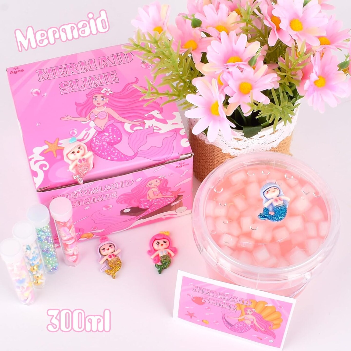 DIY Stress Relief Slime Toy 24-Pack Mermaid Slime Party Favors ...