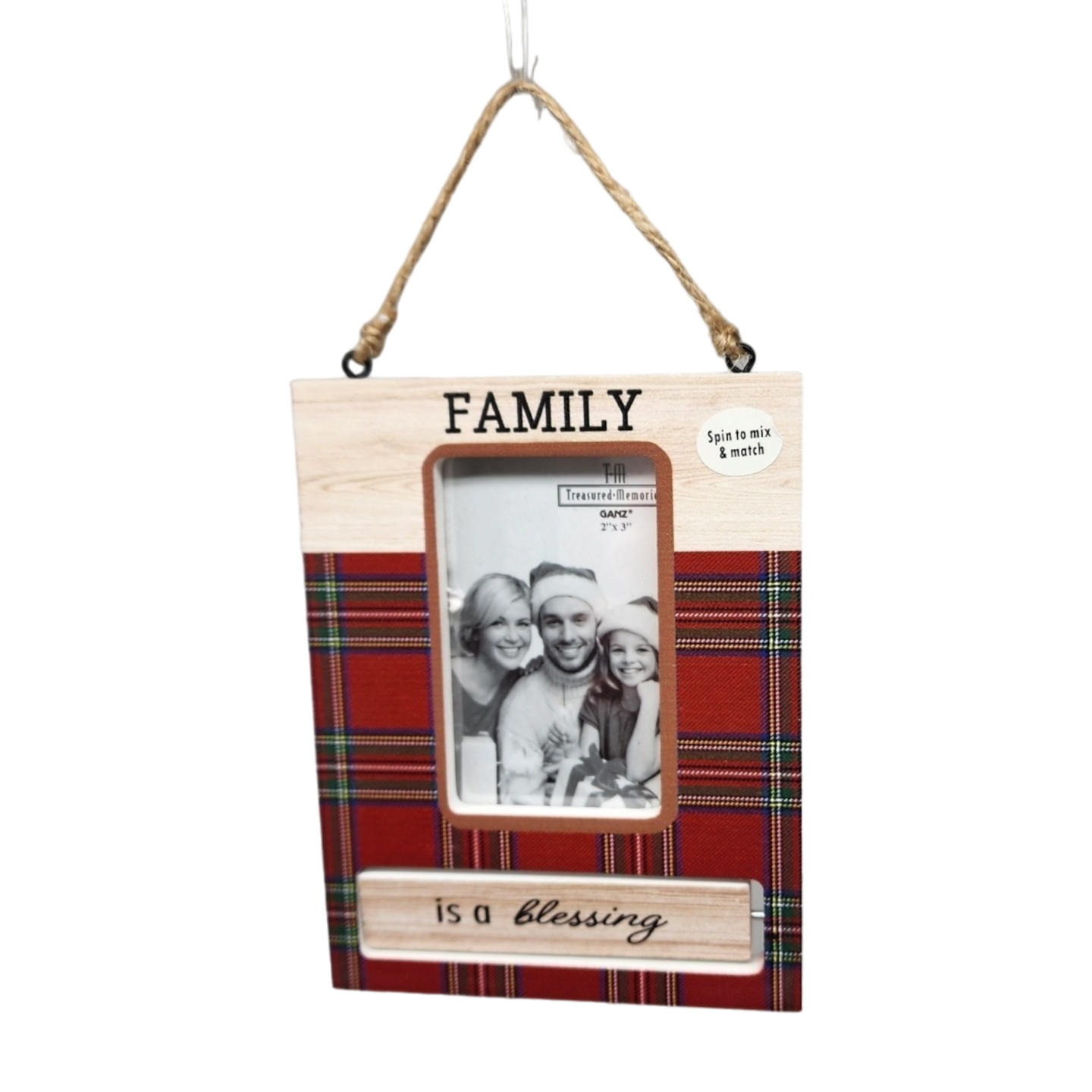 Spinning Frame Ornament - Family | Michaels