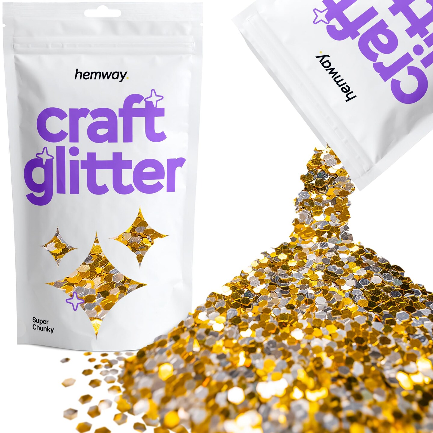 Hemway Craft Glitter 100g / 3.5oz Glitter Flakes for Arts Crafts ...