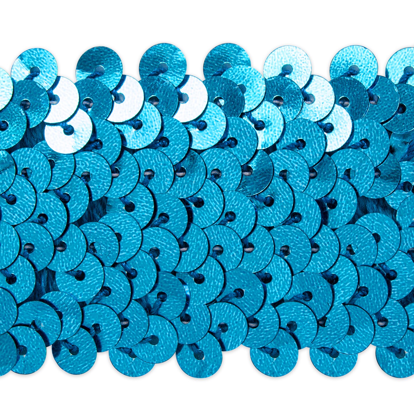 5 yards of 4 Row 1 1/2" Metallic Stretch Sequin Trim | 5 yard cut ...