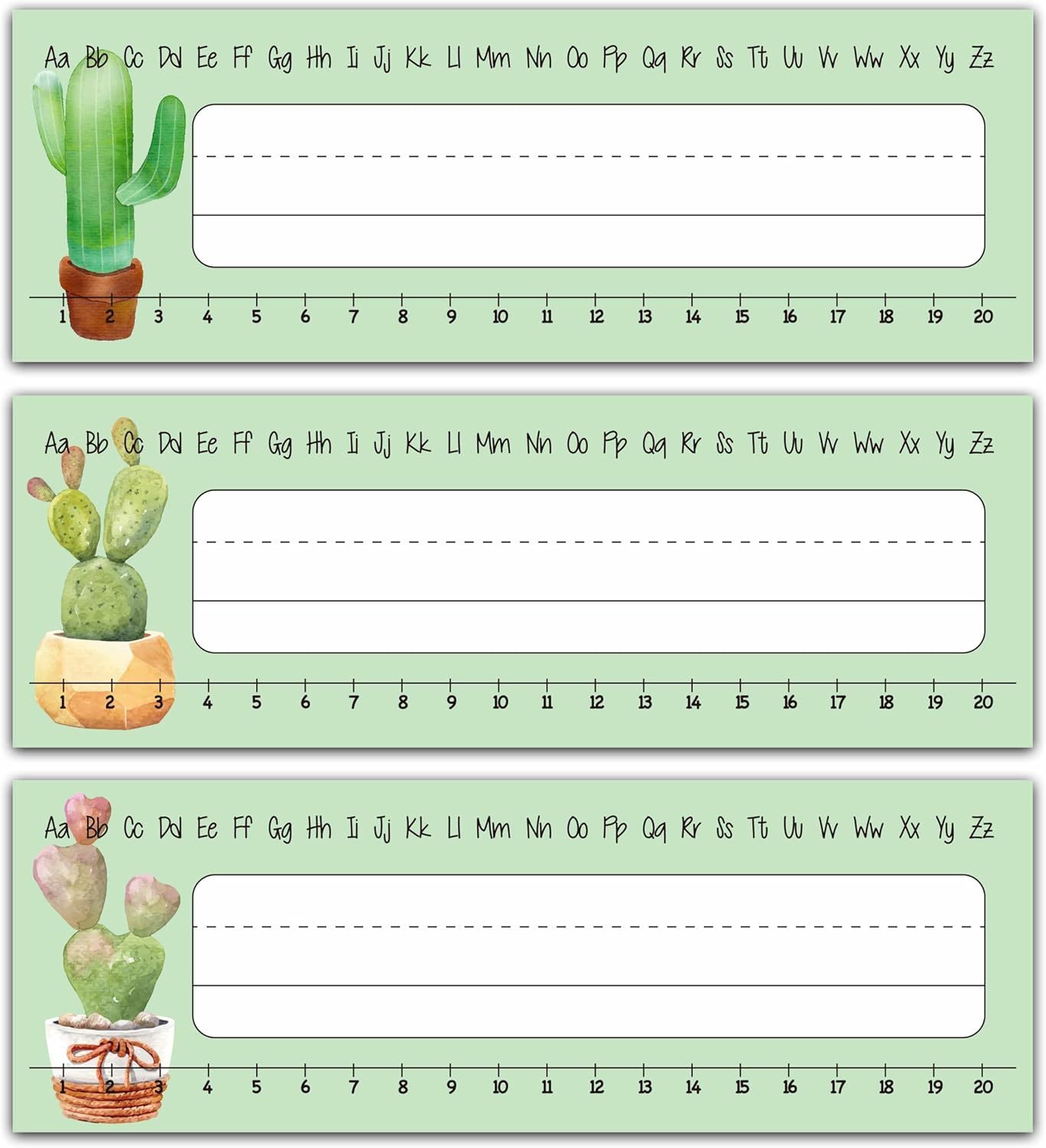 Cactus Name Tags Labels Desk (Multicolored) | Michaels