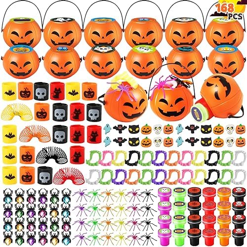 Halloween Party Favors for Kids-168pcs Halloween Prefilled Small ...