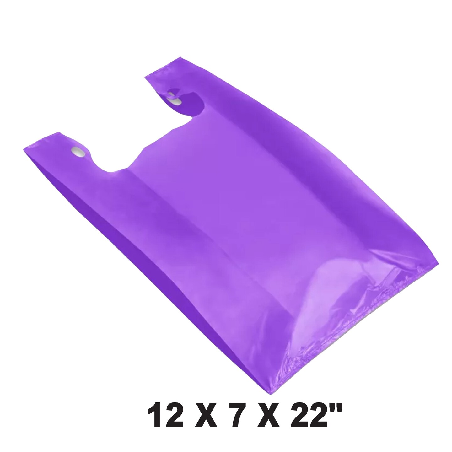Oversized T-Shirt Bags 12x7x22 Inches Tear-Resistant for Groceries ...