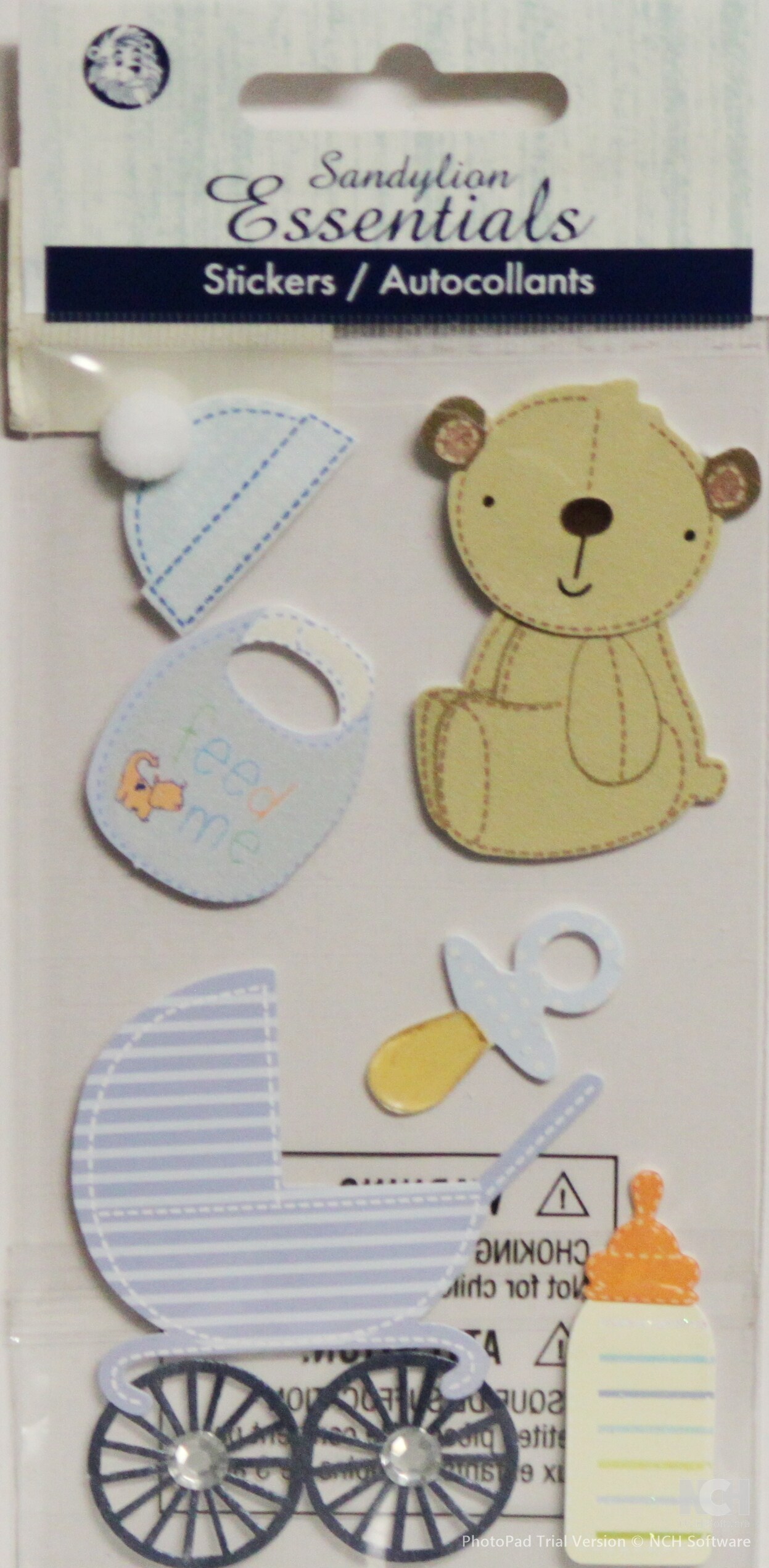 Sandylion Essentials Baby Boy Dimensional Stickers | Michaels