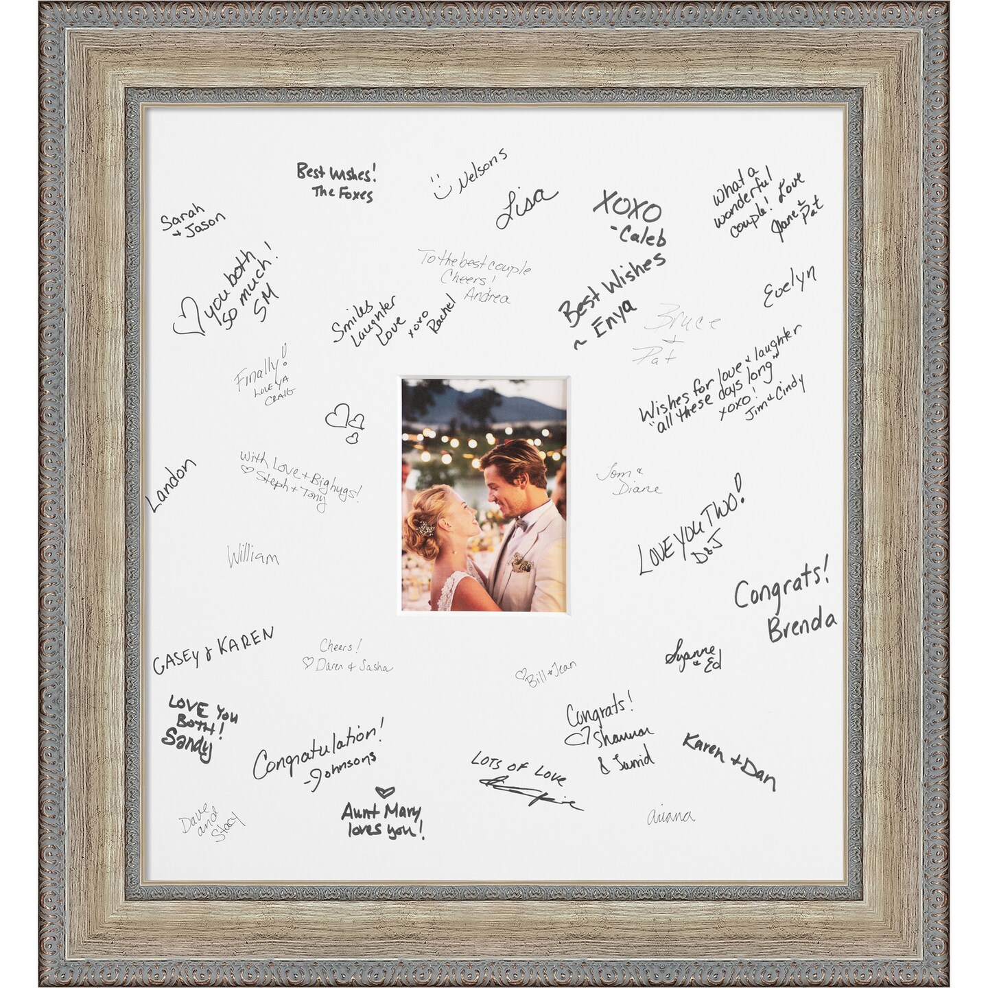 Fleur Signature Mat Picture Frame, Photo Frame Wedding Guest Book ...