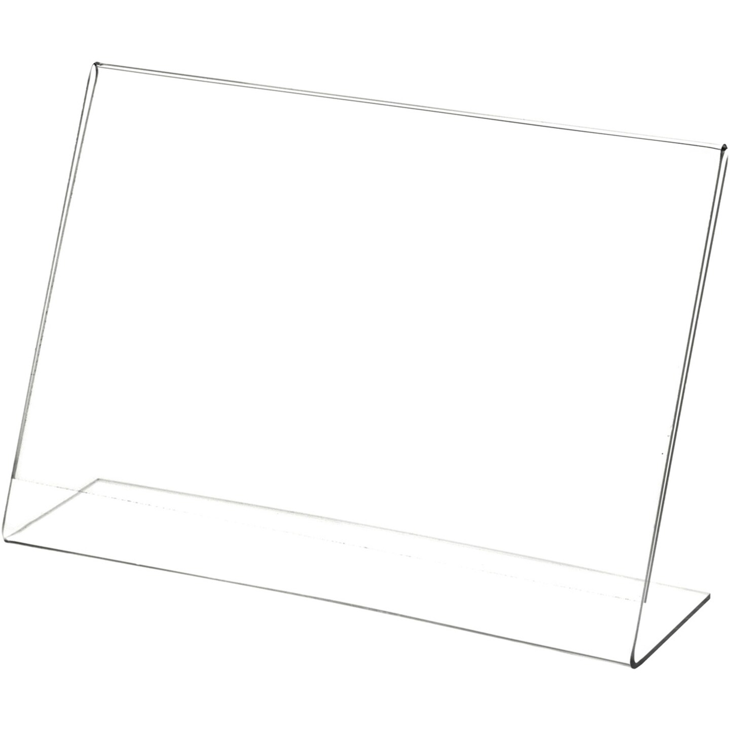 Plymor Clear Acrylic Sign Display / Literature Holder (Angled), 9" W x ...