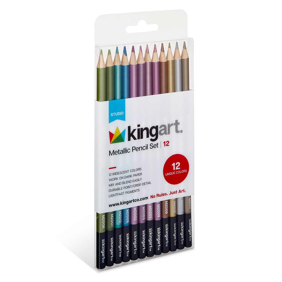 KINGART® Metallic Colored Pencils, Set of 12 Unique Colors | Michaels