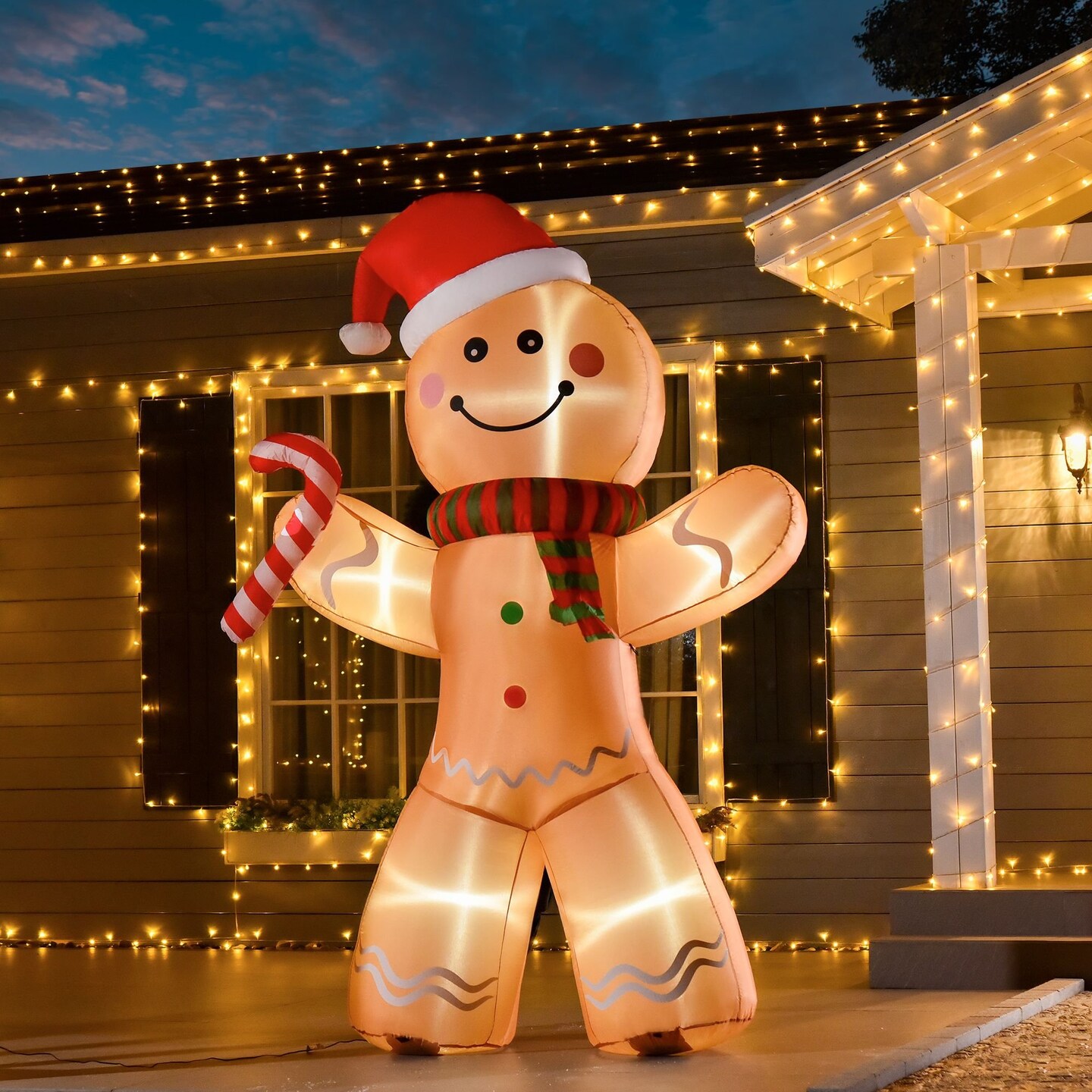 Edge Collections - 66.75" x 25.5" - Brown - Illuminated Inflatable ...