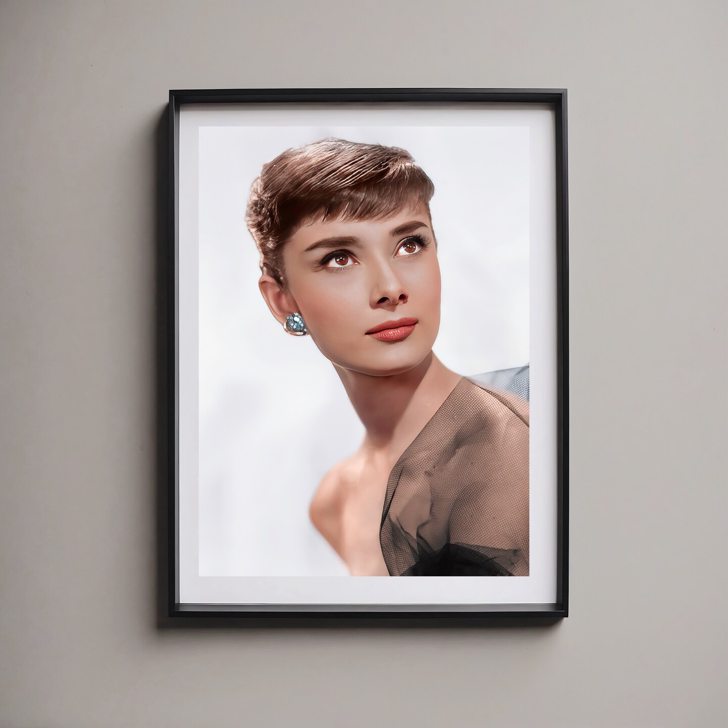 Audrey Hepburn glamour photo c. 1953, color, multiple sizes, classic ...