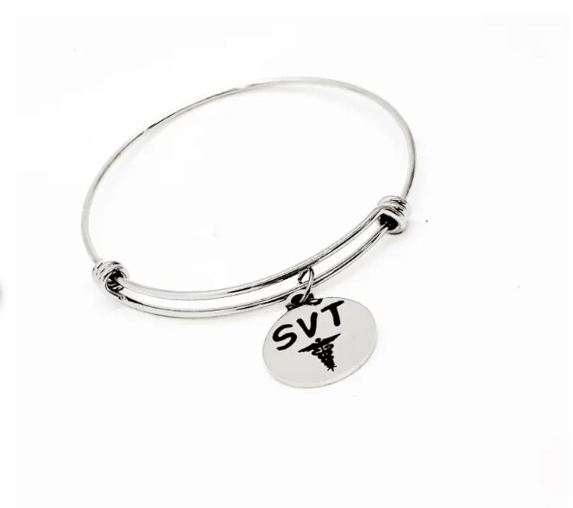 SVT Medical Charm Bracelet, Supraventricular Tachycardia Awareness ...