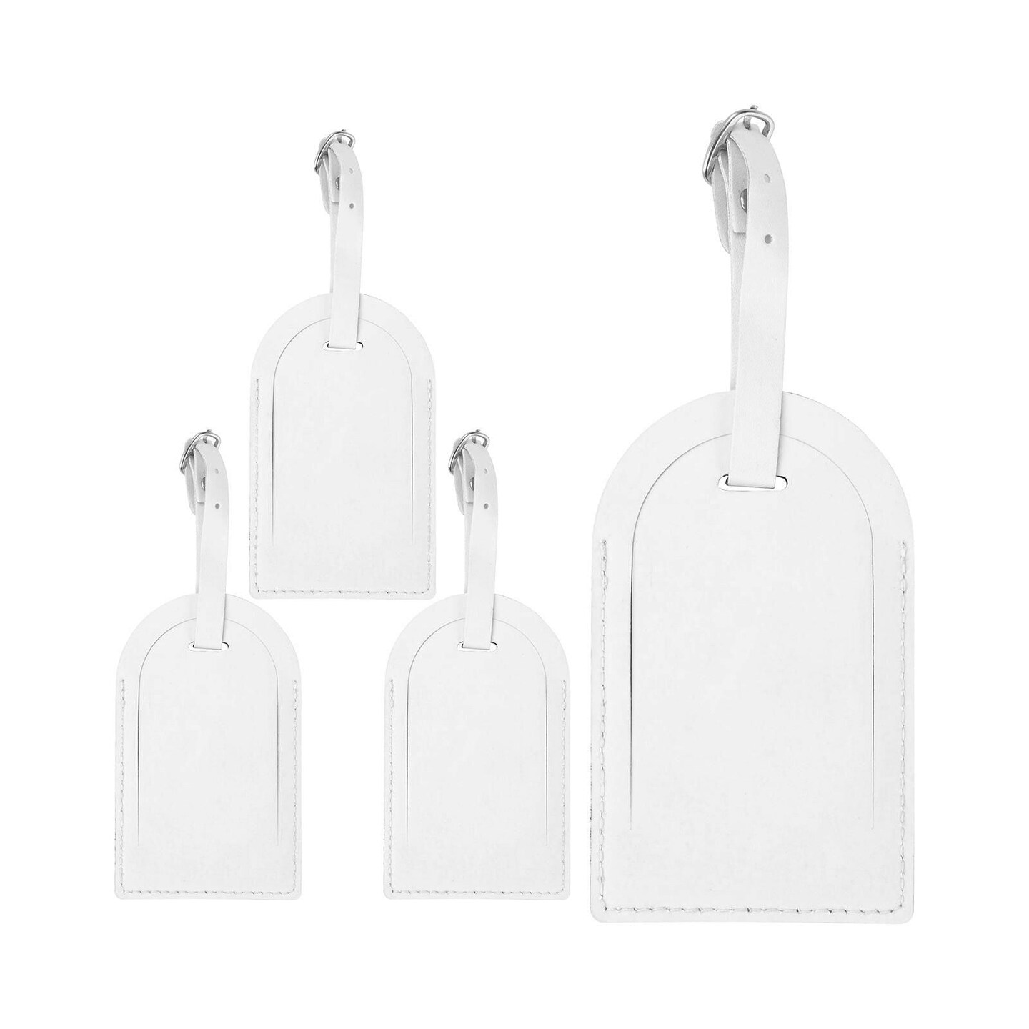 Vegan Leather Sublimation Luggage Tags - 4 Pack | Michaels